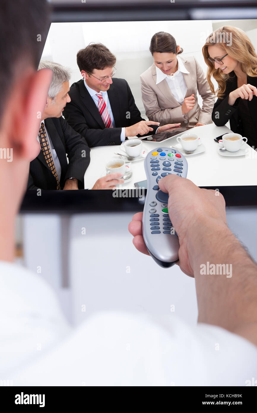 Changing the channel hi-res stock photography and images - Alamy