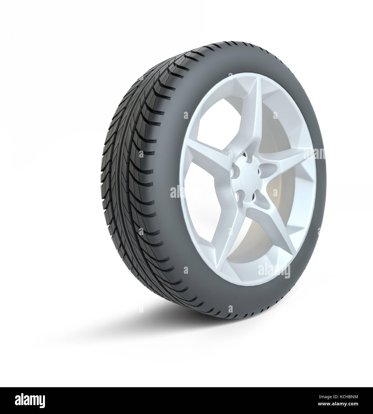 Car wheel isolated Stock Photo - Alamy