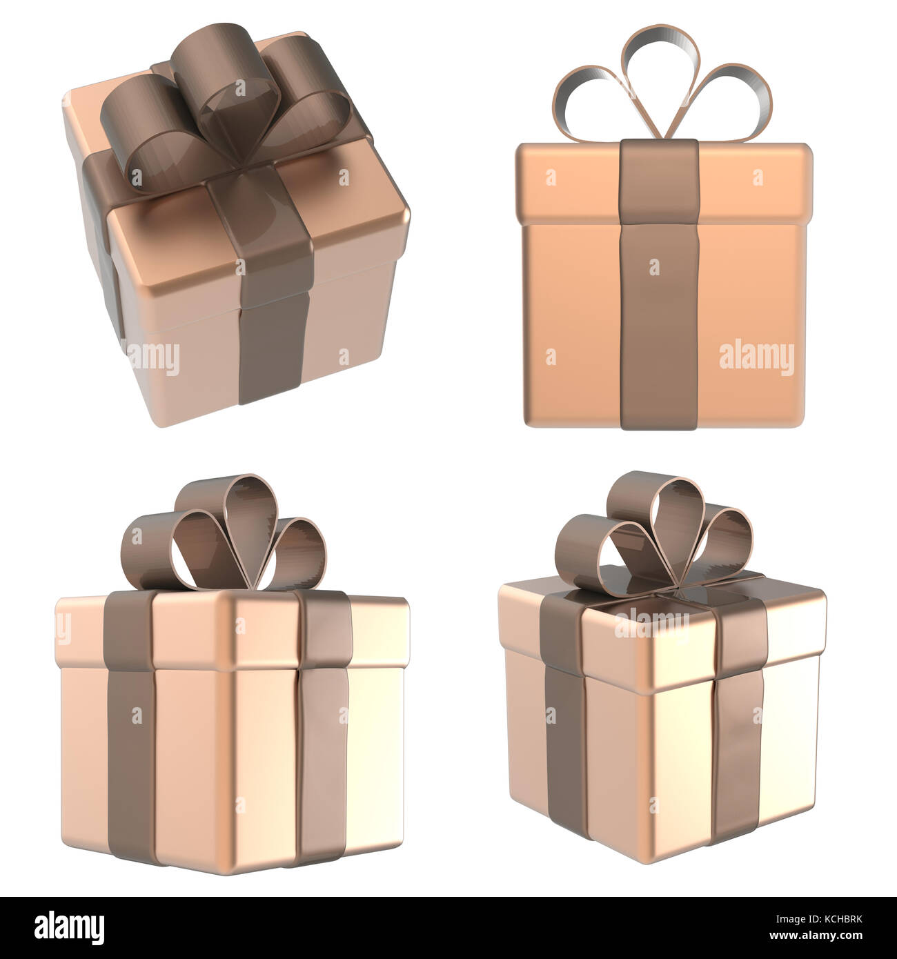 3d rendering gift box isolated on white Stock Photo - Alamy