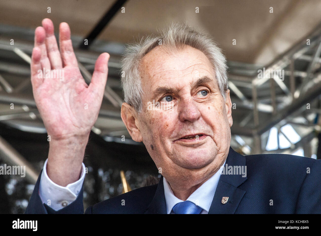 Milos Zeman, president of Czech Republic Stock Photo - Alamy