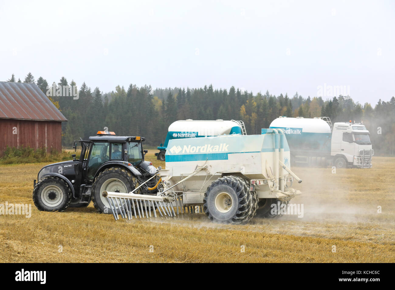 tractor; valtra; white, lintula group, sprayer; spraying; agriculture ...