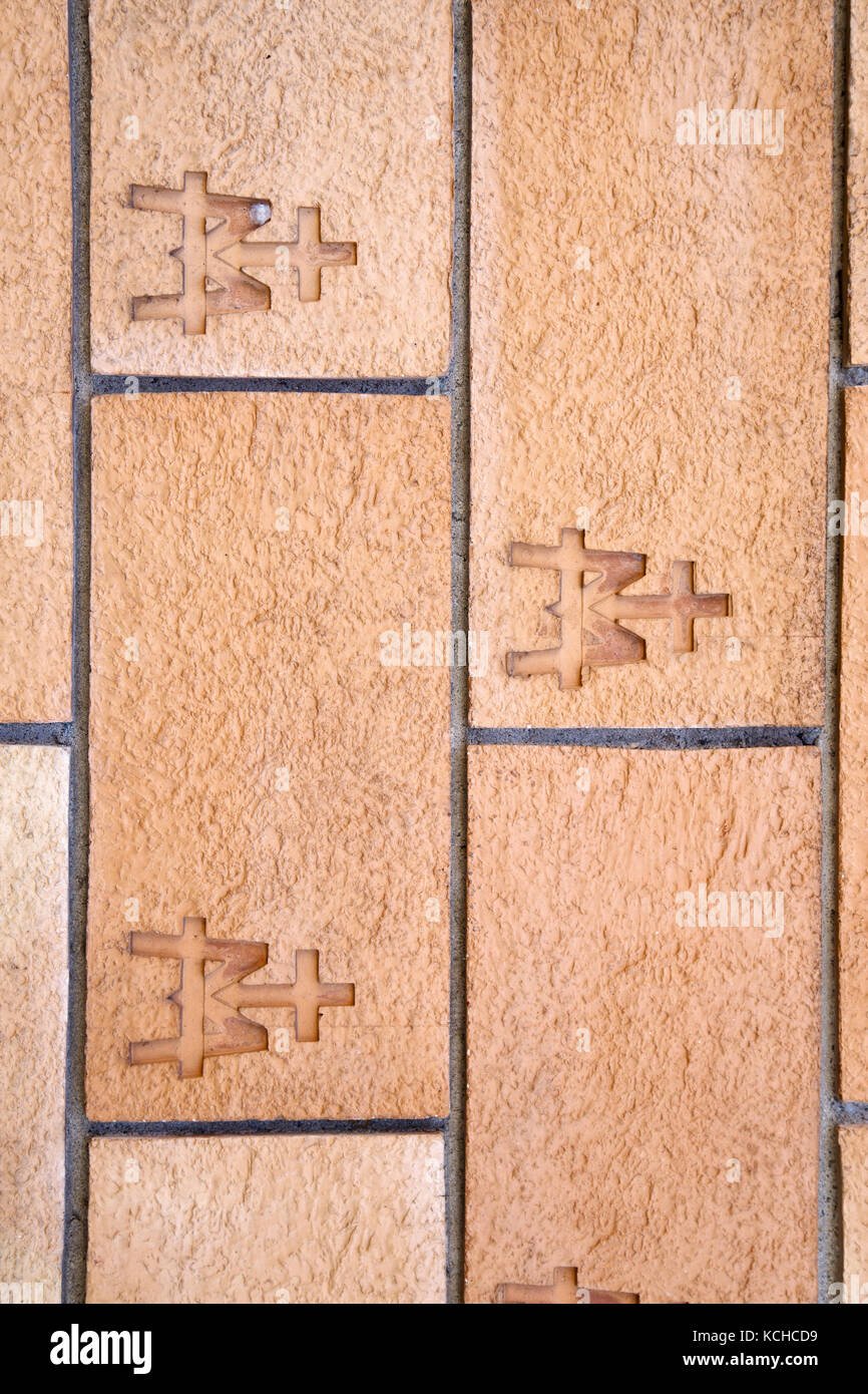 italy old church wall brick in the centre of vergiate varese Stock ...