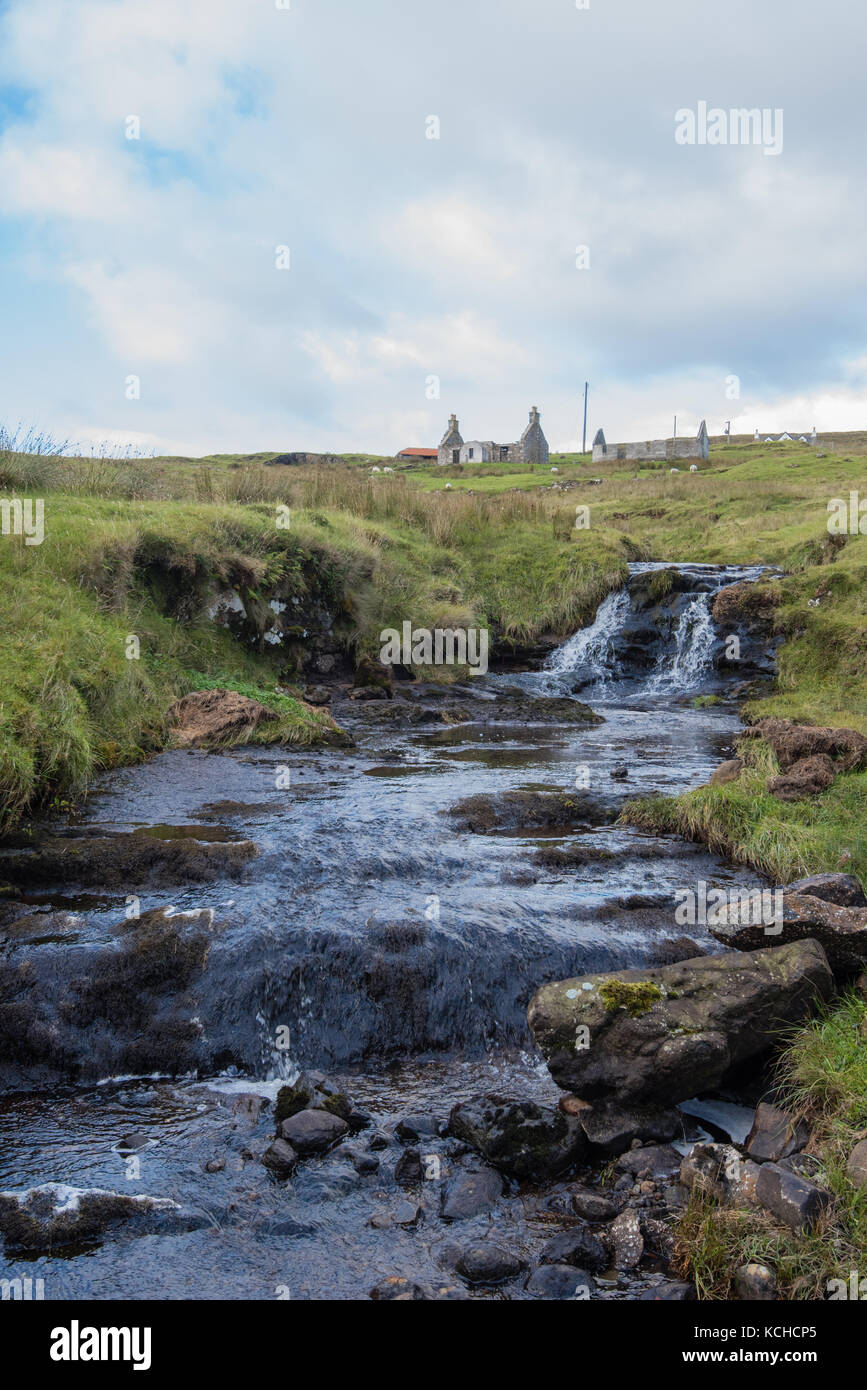 Pretty streams and waterfalls abound on the Isle of Skye in Scotland ...