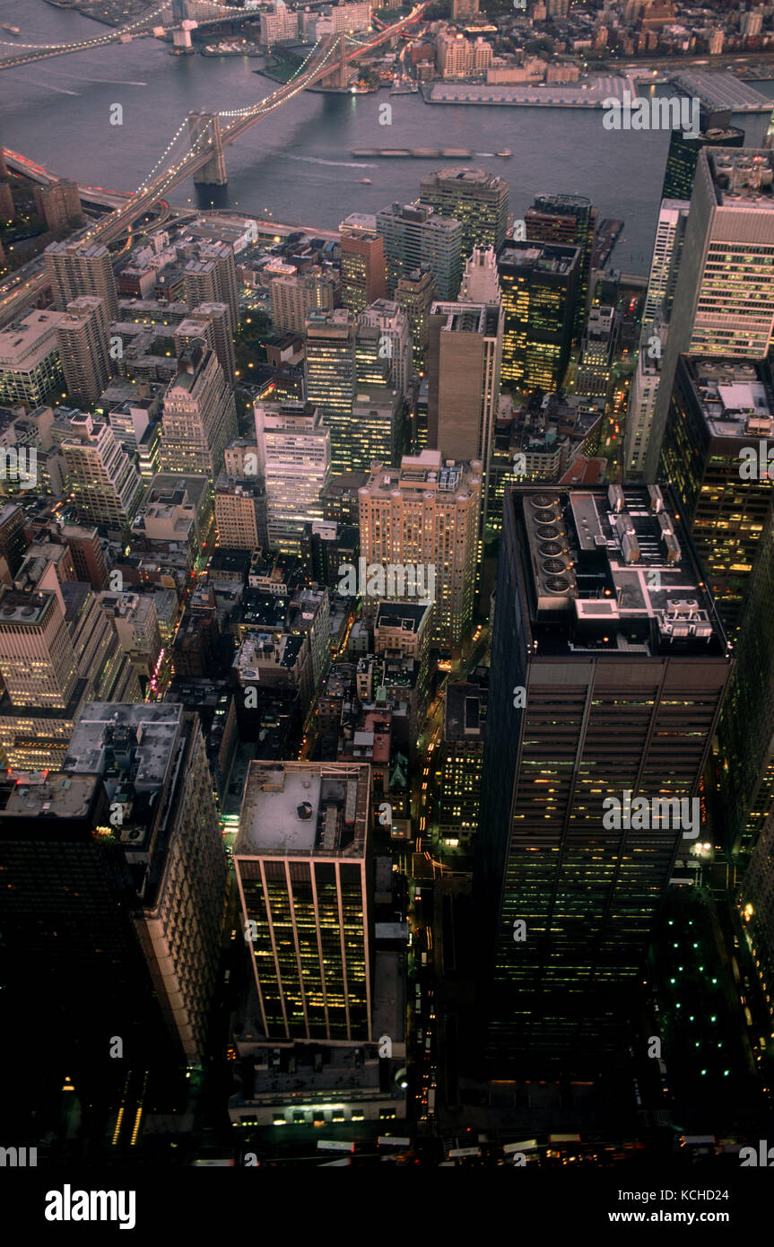 Manhattan bird view hi-res stock photography and images - Alamy