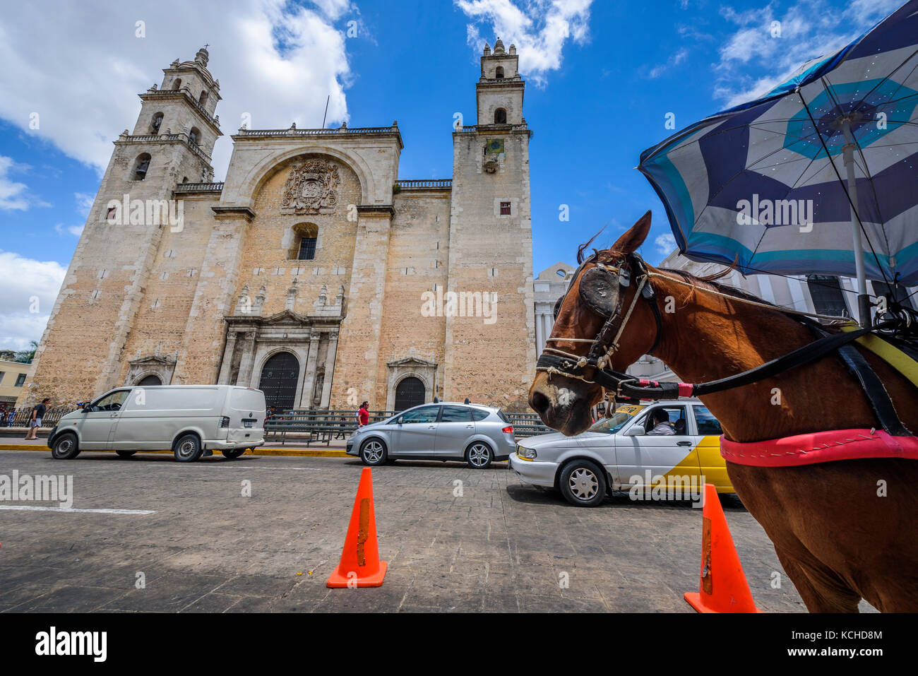 San Idelfonso cathedral, Colonial church in Merida, Yucatan (Mexico ...