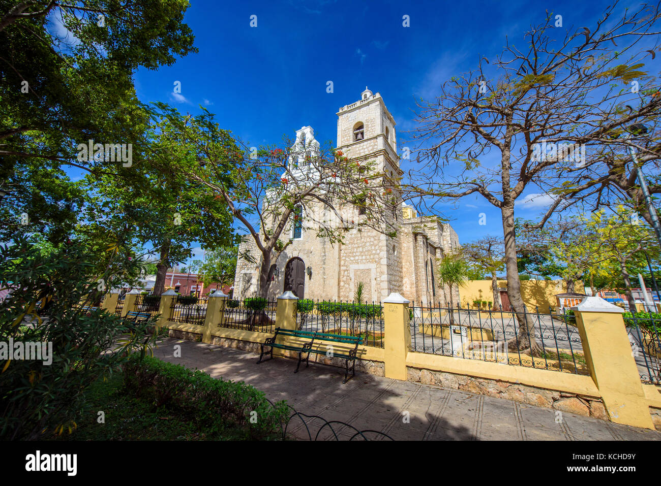 San Sebastián, Colonial church in Merida, Yucatan (Mexico, Central ...