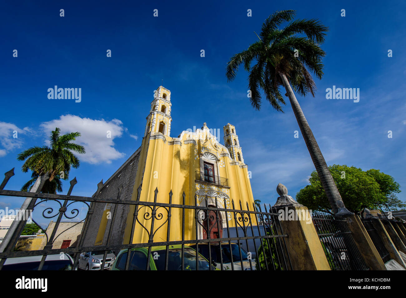 San Juan Bautista church, Colonial church in Merida, Yucatan (Mexico ...