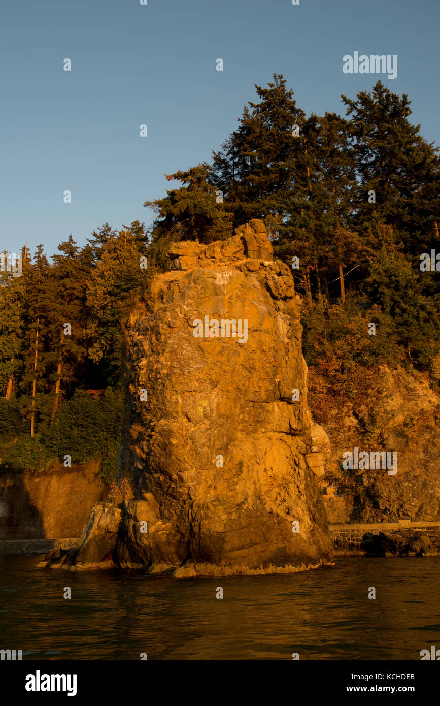 Siwash Rock, Stanley Park, Vancouver, British Columbia Stock Photo - Alamy