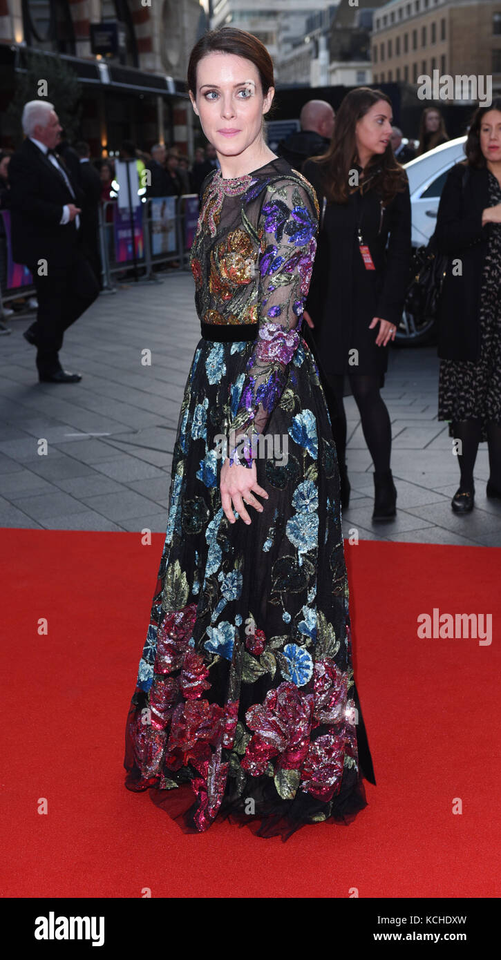 Photo Must Be Credited ©Alpha Press 079965 04/10/2017 Claire Foy at the ...