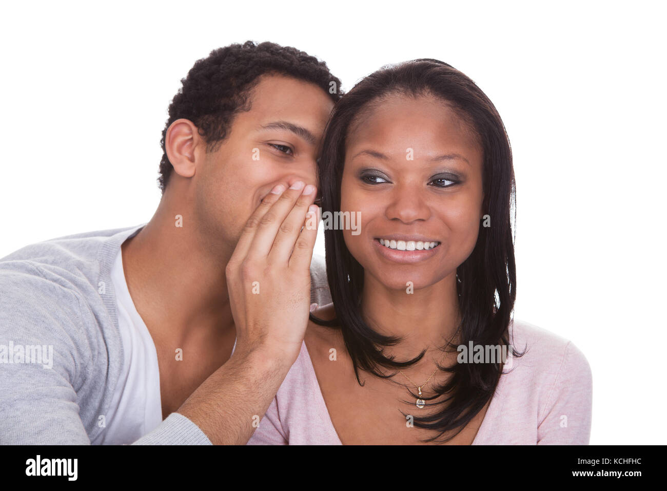 Man Whispering In Ear