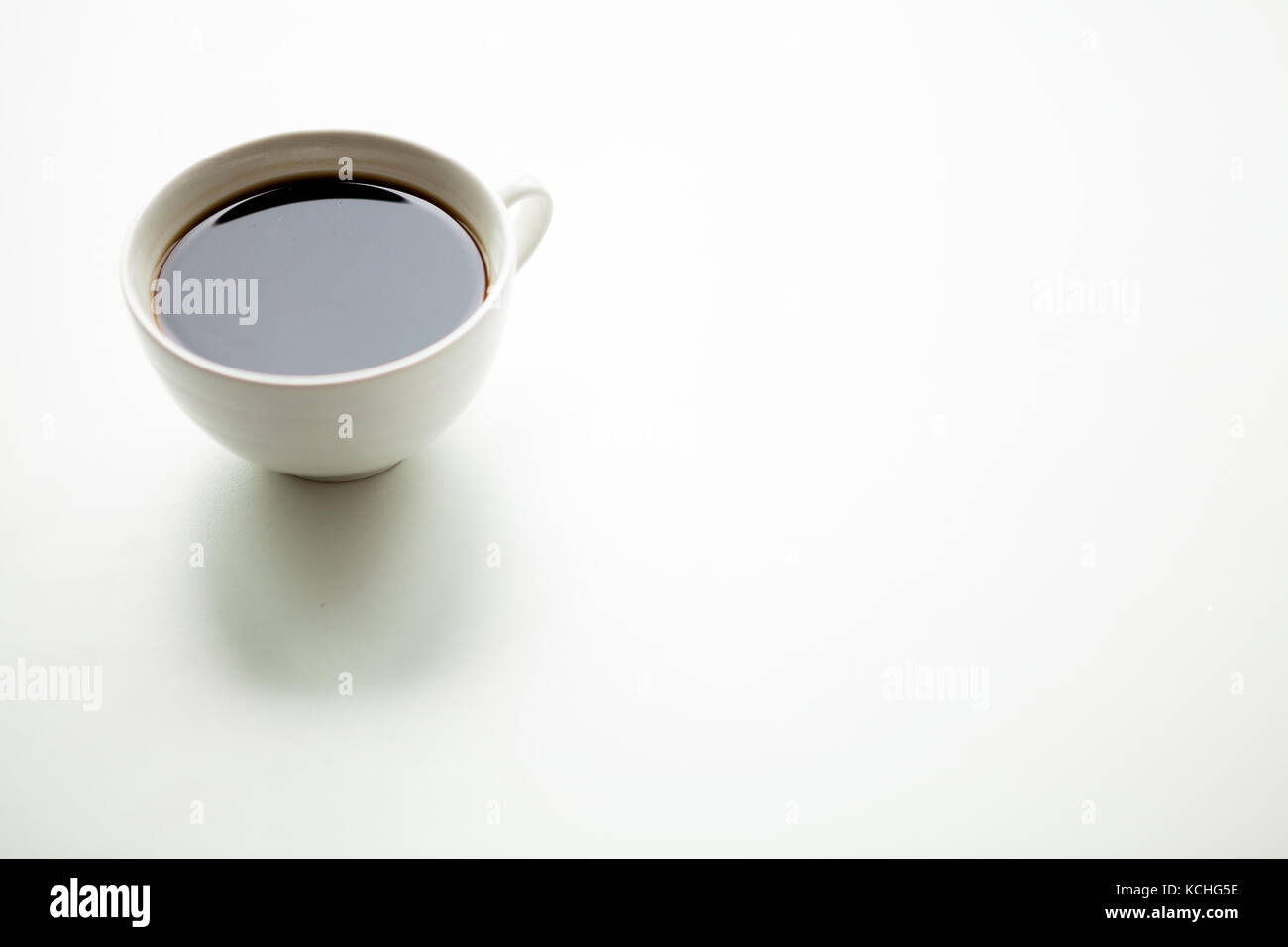 Over top view of coffee cup Stock Photo - Alamy