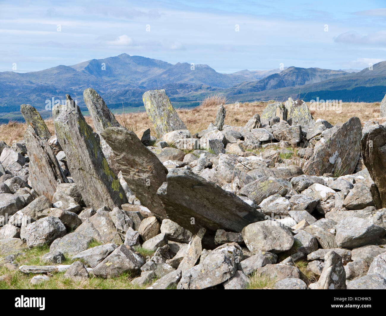 Bryn Cader Faner, a Bronze Age round cairn in the north of Snowdonia's ...