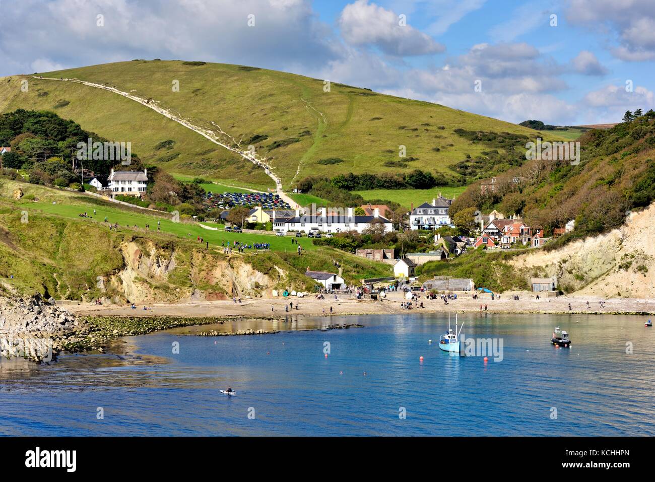 Lulworth cove Dorset England uk Stock Photo - Alamy