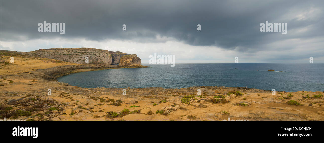 Dwejra bay on Gozo Malta Stock Photo - Alamy