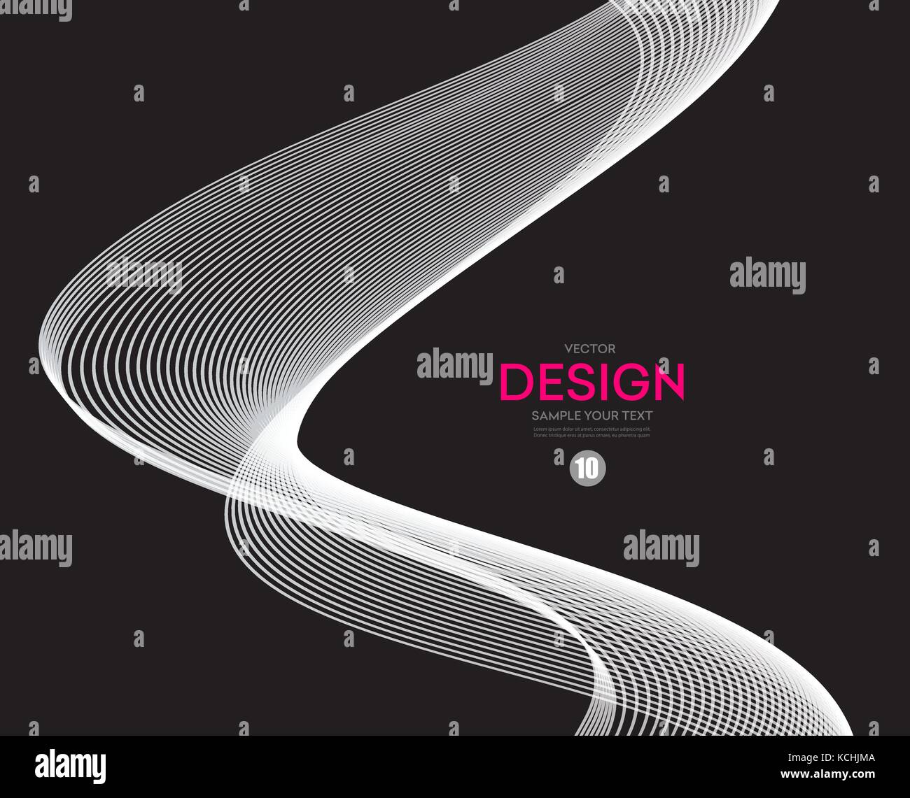 Abstract smooth gray wave vector. Gray smoke. Business wave background ... Abstract smooth gray wave vector. Gray smoke. Business wave background ...