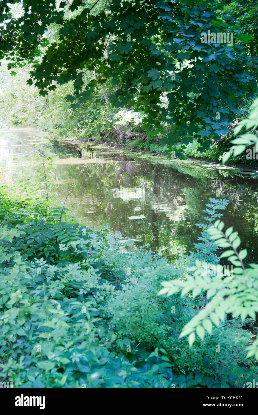 New Hope Delaware Canal Towpath in Pennsylvania - USA Stock Photo - Alamy