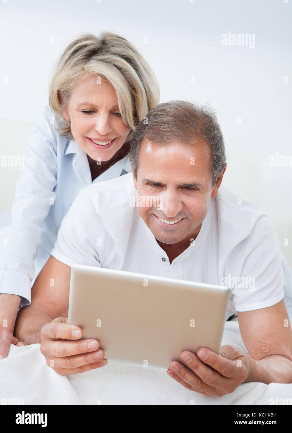 Senior woman computer from behind hi-res stock photography and images ...