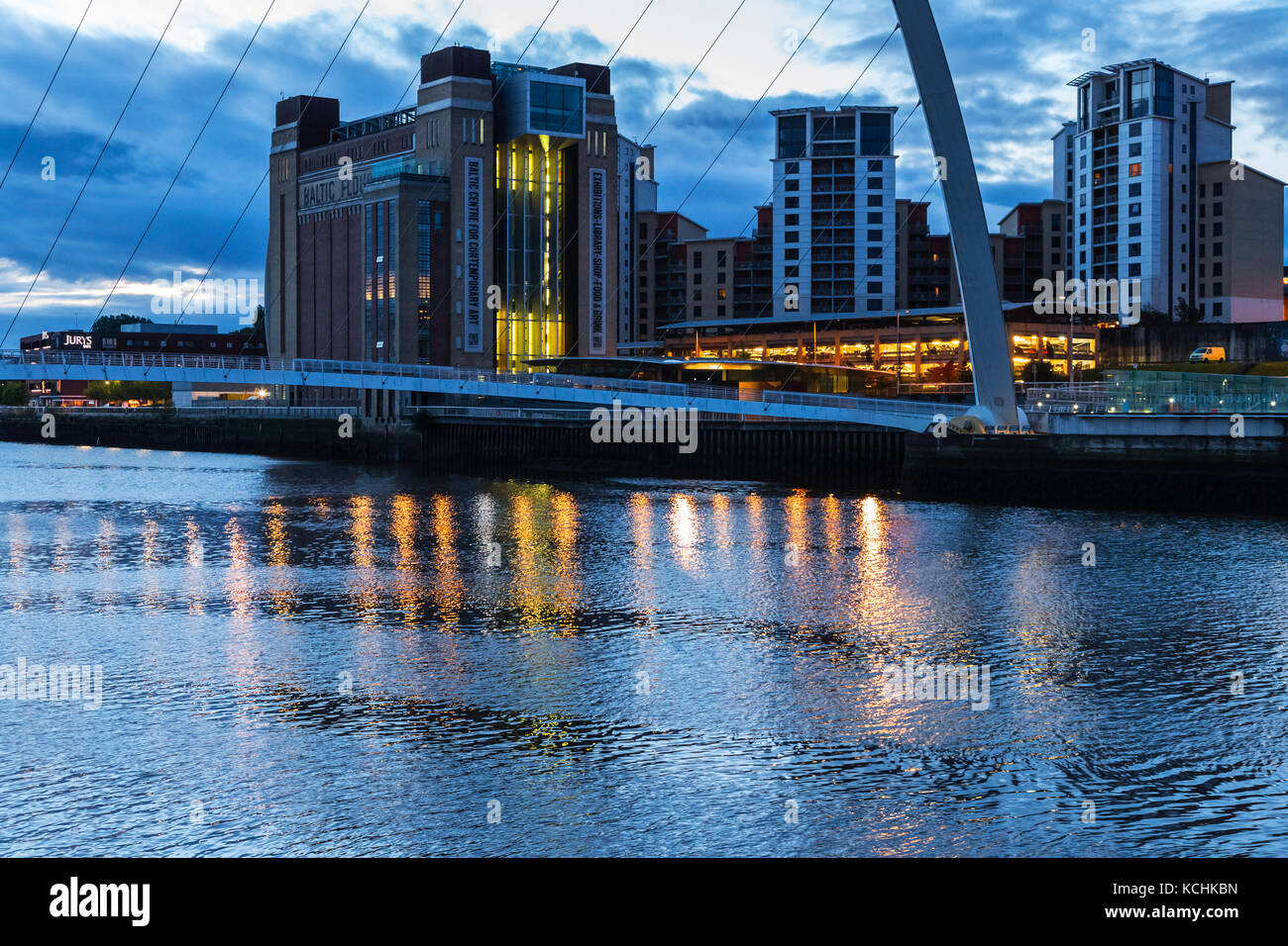 Baltic Centre for Contemporary Art and Millennium Bridge Linking ...