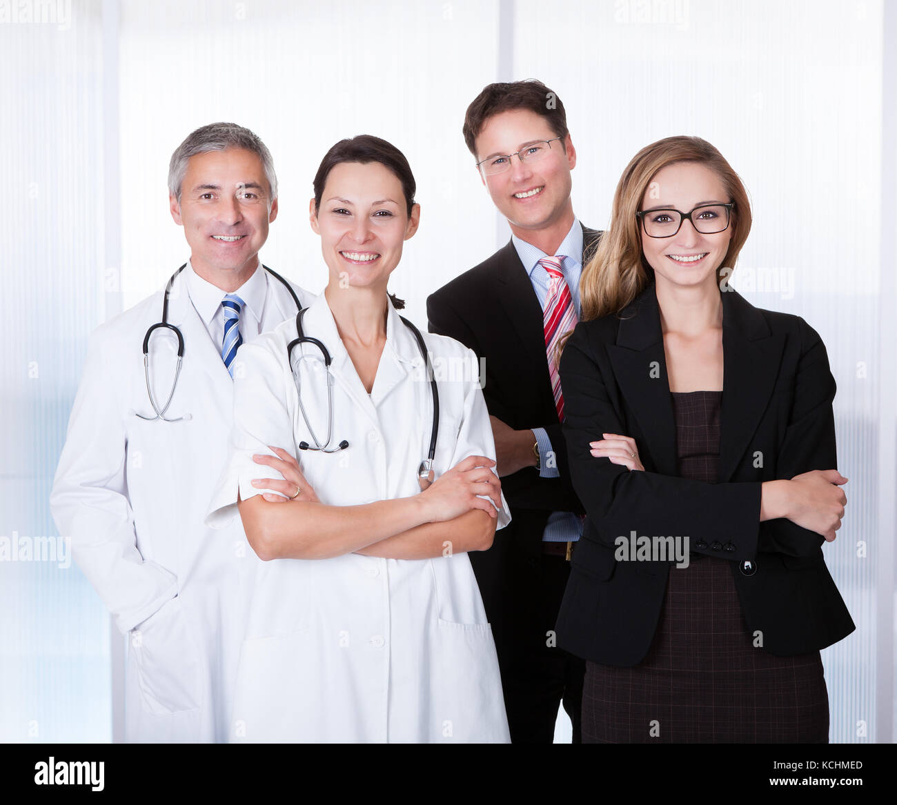 Portrait diverse team medical workers hi-res stock photography and ...