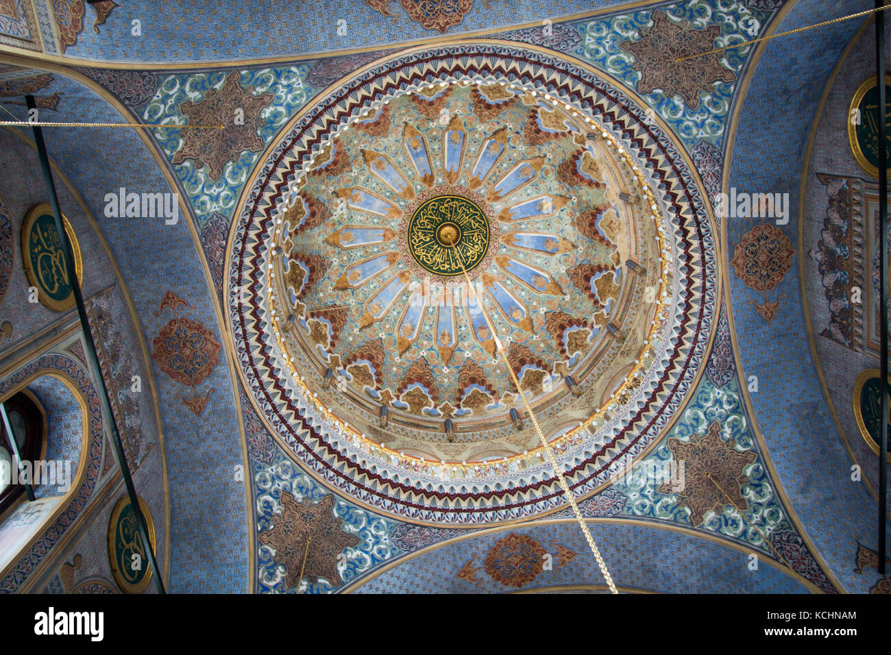 Inner view of dome in Ottoman architecture in, Istanbul, Turkey Stock ...