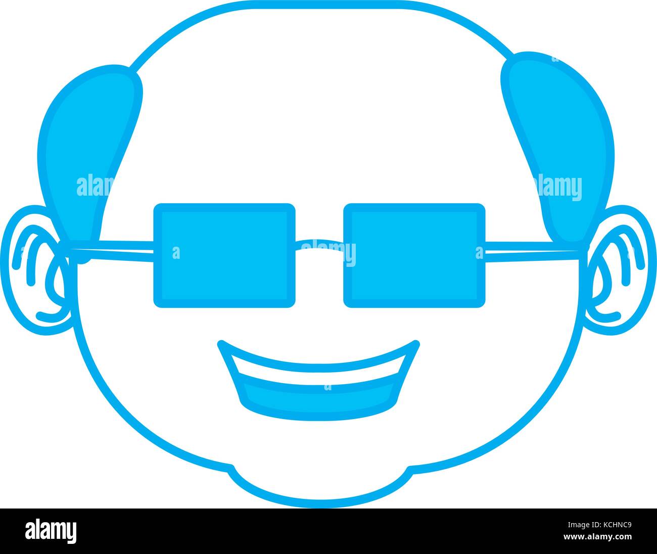 Cute grandfather with glasses cartoon Stock Vector Image & Art - Alamy