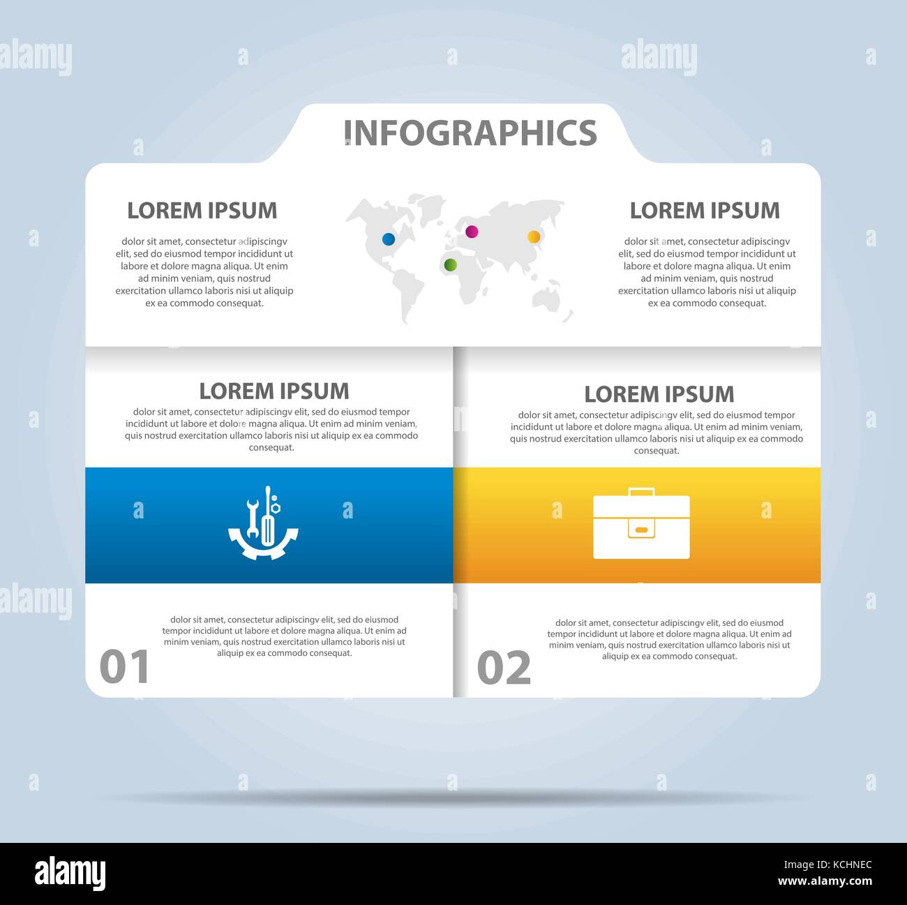 Vector illustration. Infographic pattern in the form of rectangular ...
