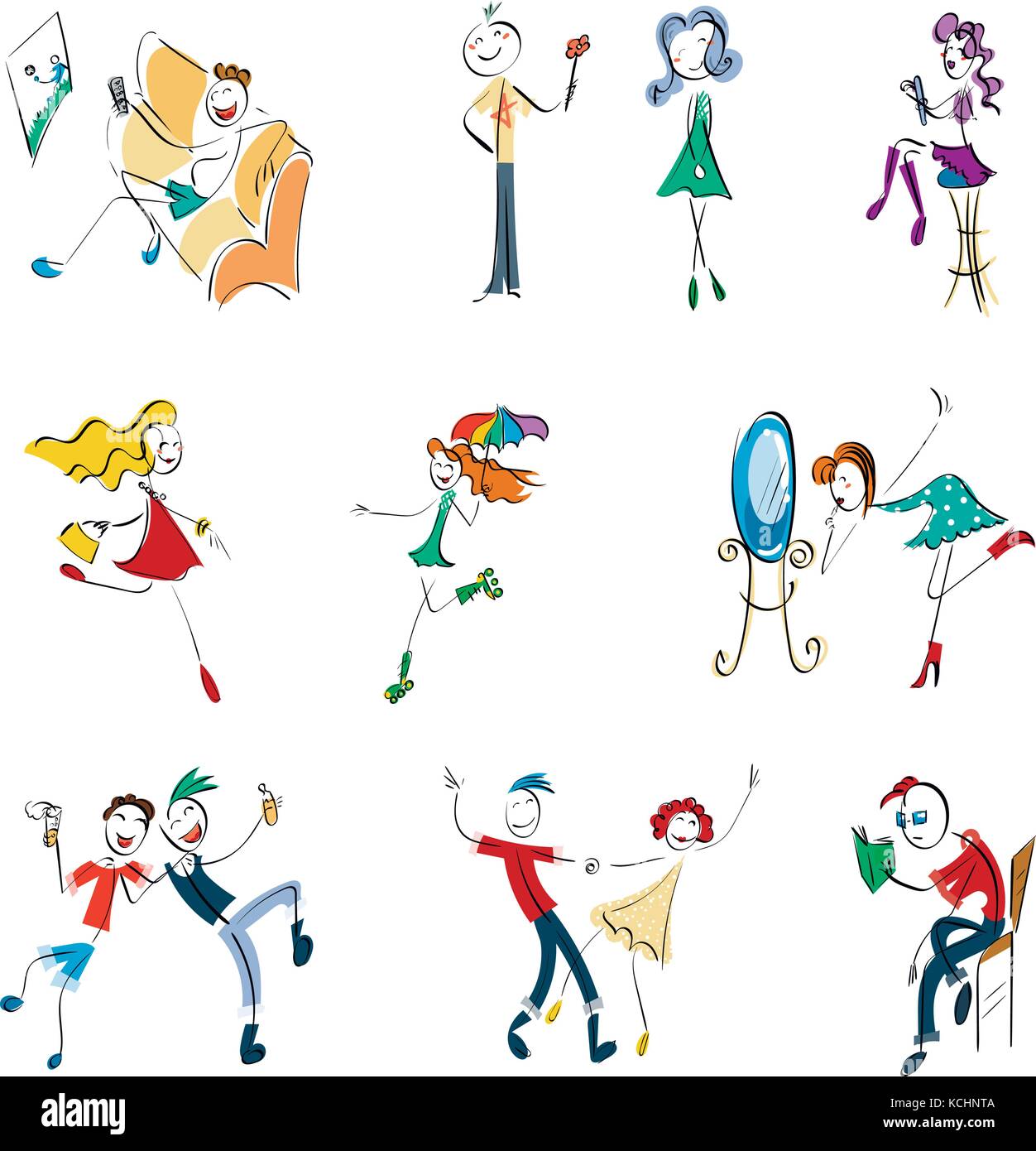 Cartoon vector doodle stickman man hi-res stock photography and images ... Cartoon vector doodle stickman man hi-res stock photography and images ...