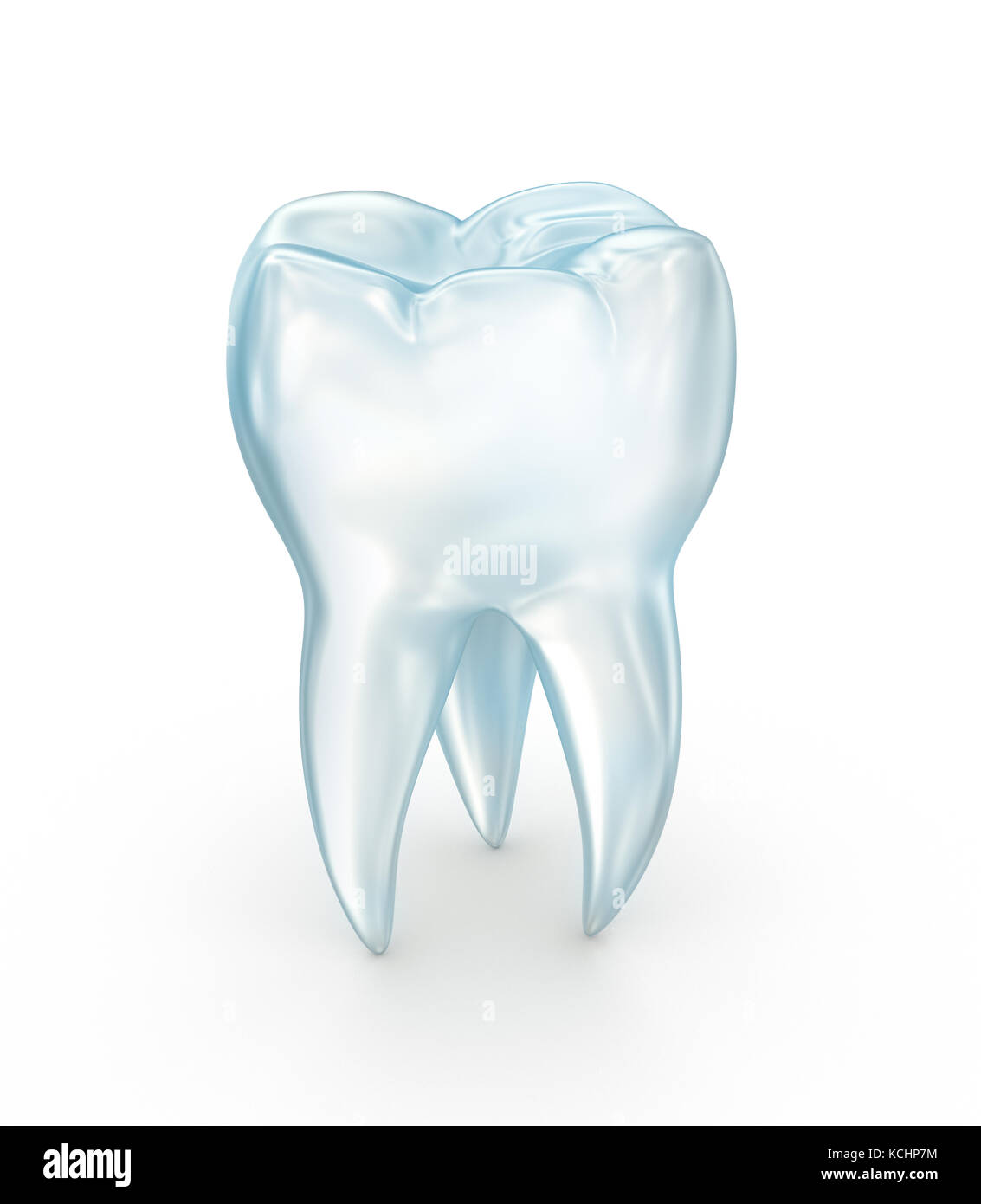 Tooth over white surface. 3d illustration Stock Photo - Alamy