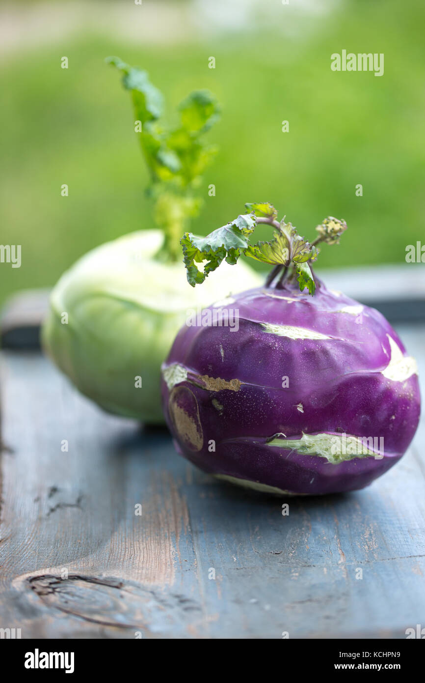 vegetable kohlrabi cabbage Stock Photo - Alamy
