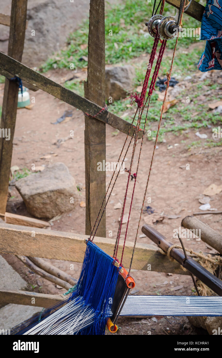 Blue weaving cloth texture hi-res stock photography and images - Alamy