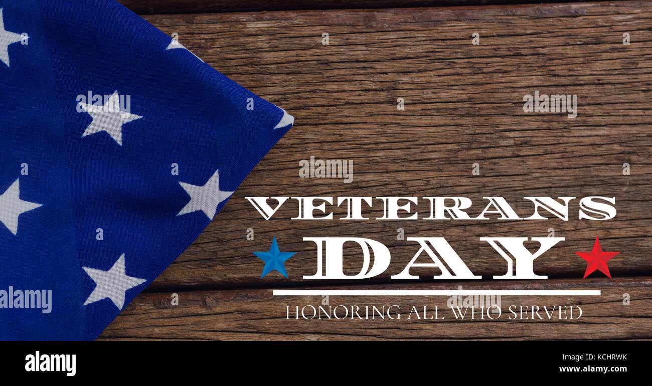 Digital composite of veterans day flag Stock Photo - Alamy