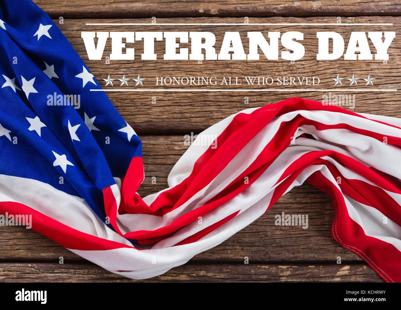 Digital composite of veterans day flag Stock Photo - Alamy