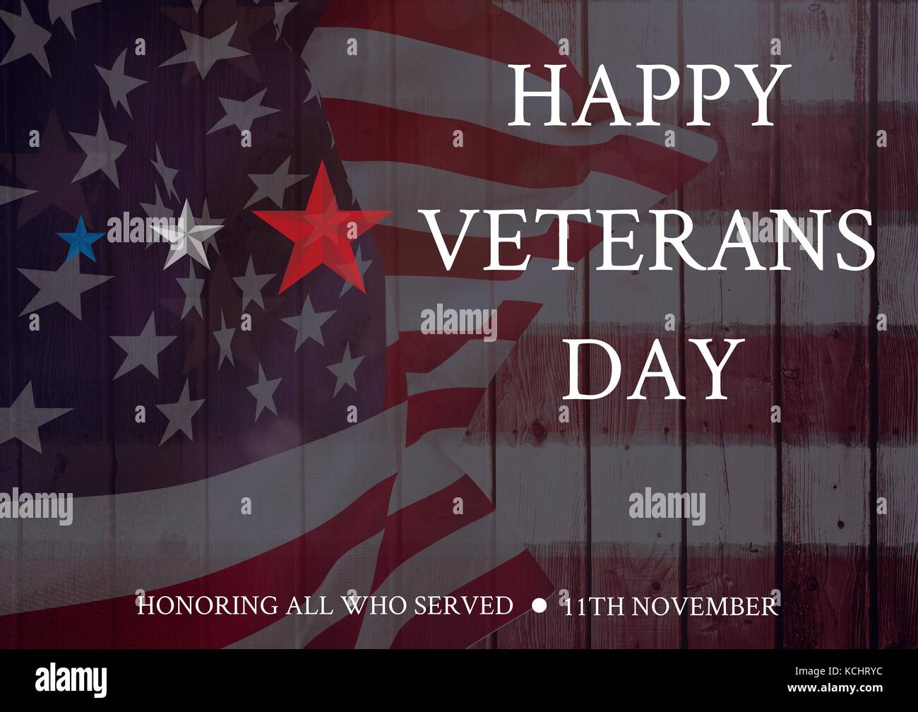 Digital composite of veterans day flag Stock Photo - Alamy