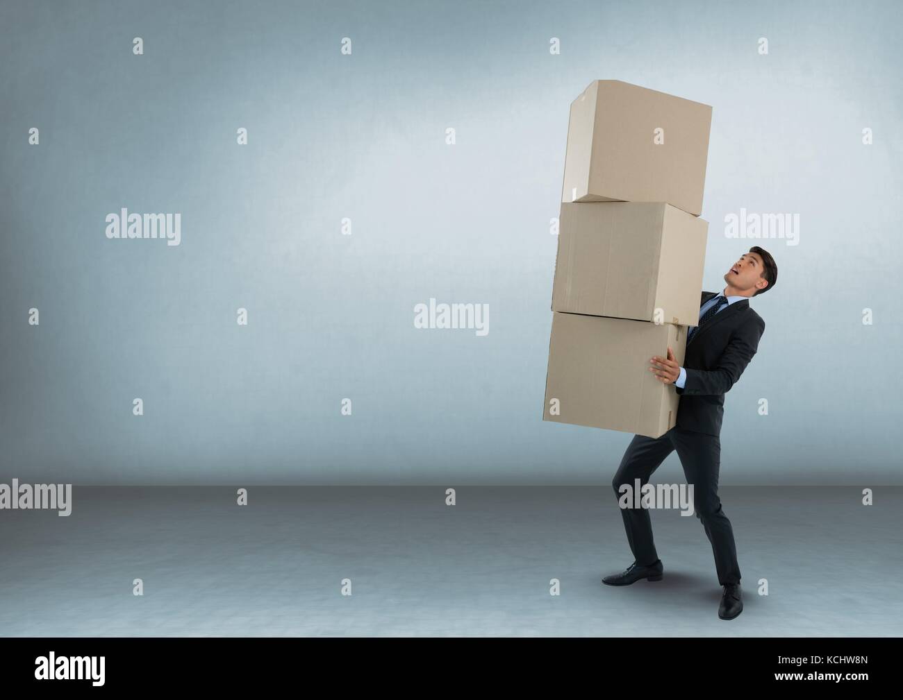 3d render holding boxes hi-res stock photography and images - Alamy