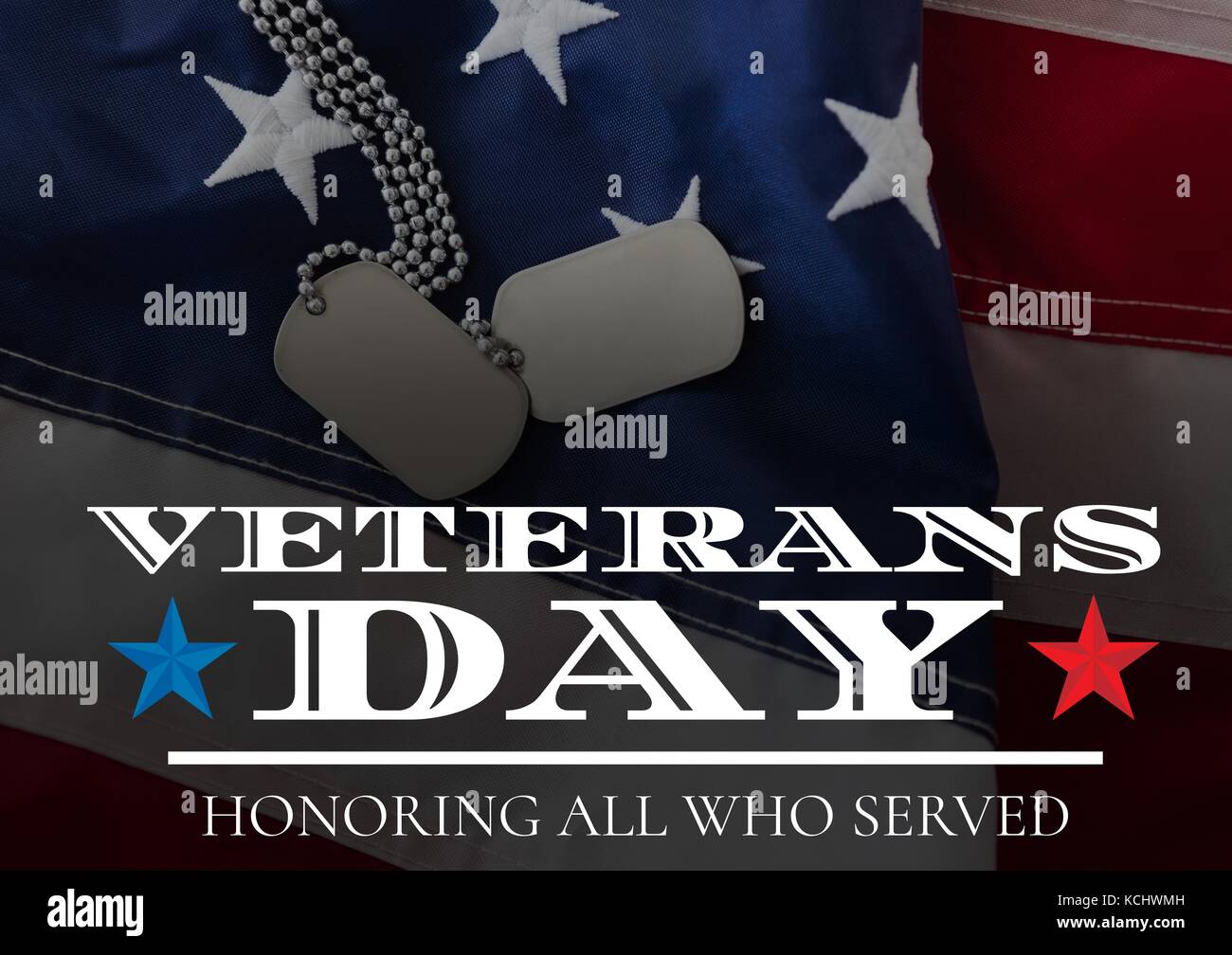 Digital composite of veterans day flag Stock Photo - Alamy