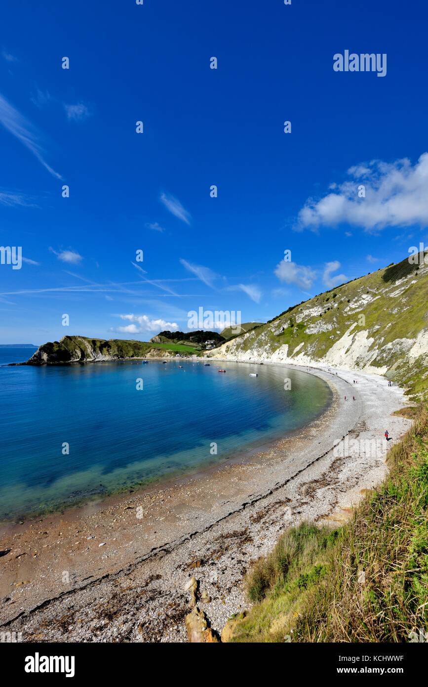 Lulworth cove Dorset England uk Stock Photo - Alamy