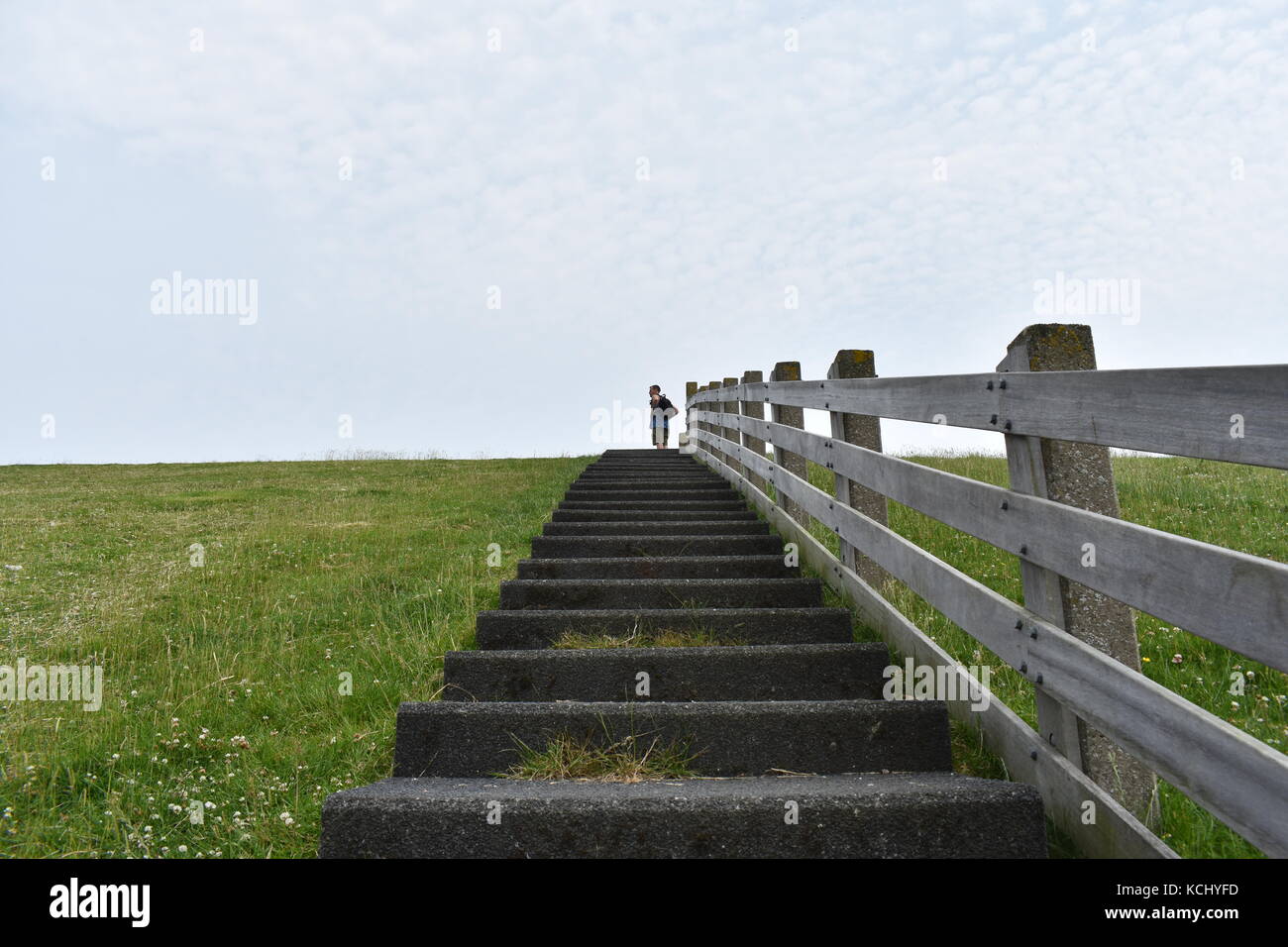 staircase on seawall Stock Photo - Alamy