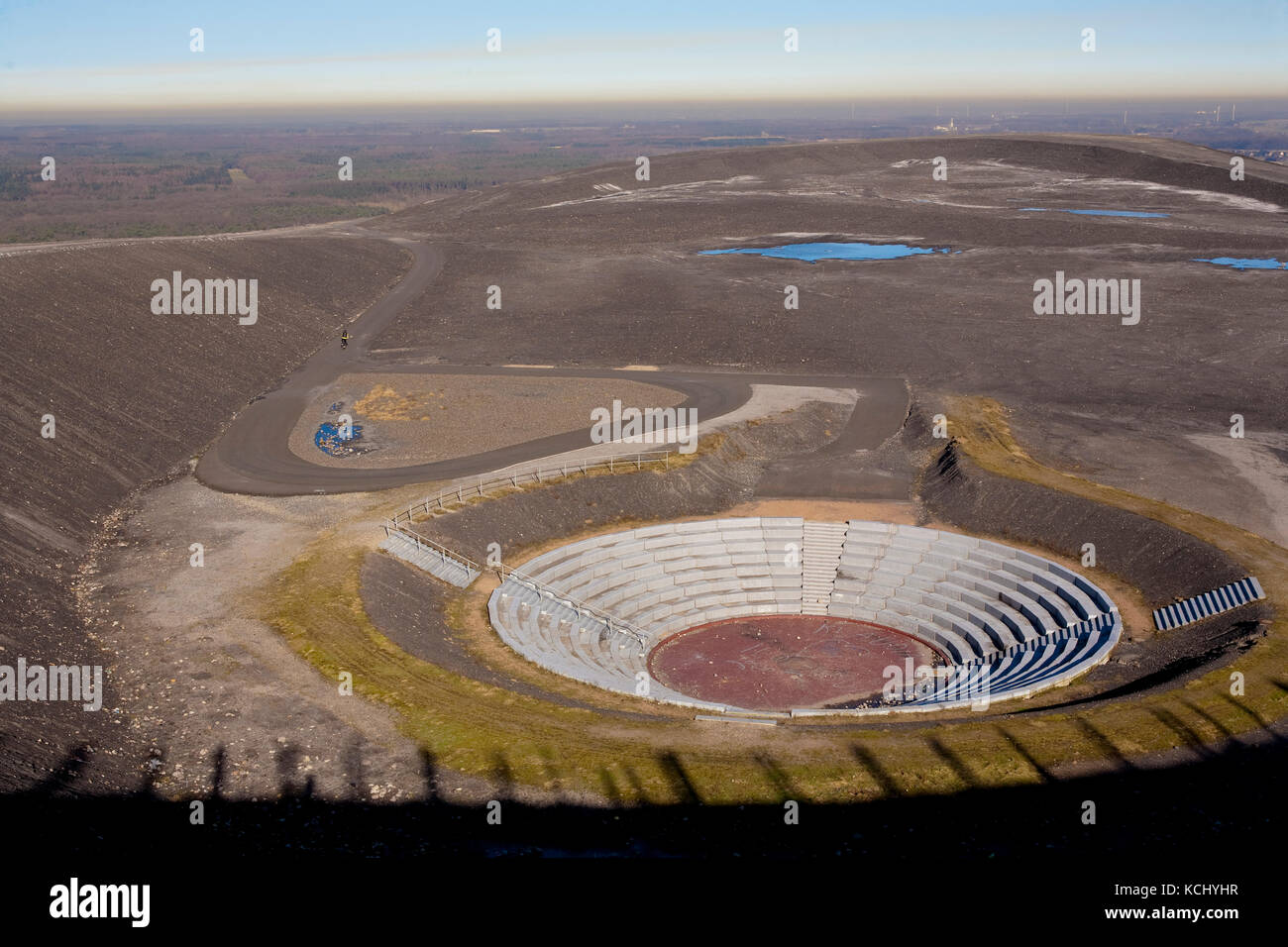 Germany, Ruhr area, Bottrop, heap Haniel, amphitheater. Deutschland ...