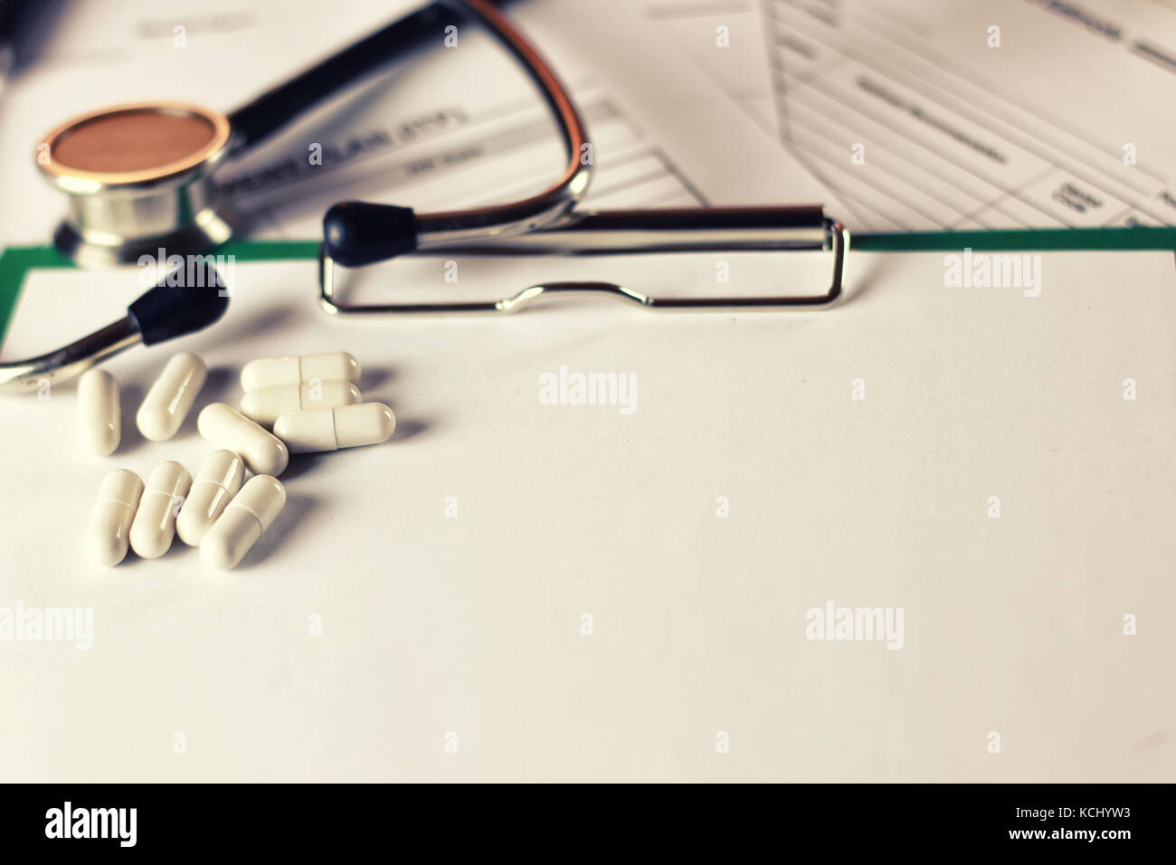 prescription cardiologist stethoscope Stock Photo - Alamy