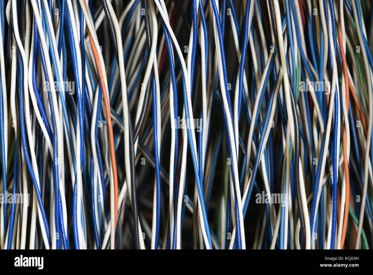 Cable and Wire Internet Network Closeup Stock Photo - Alamy