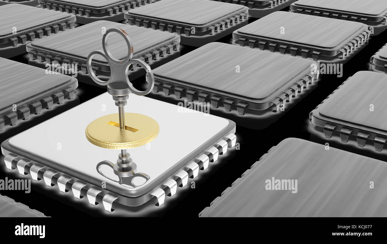 3d rendering of hardware IC with security capability Stock Photo - Alamy