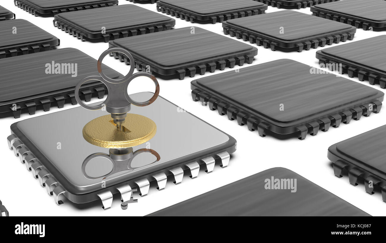 3d rendering of hardware IC with security capability Stock Photo - Alamy
