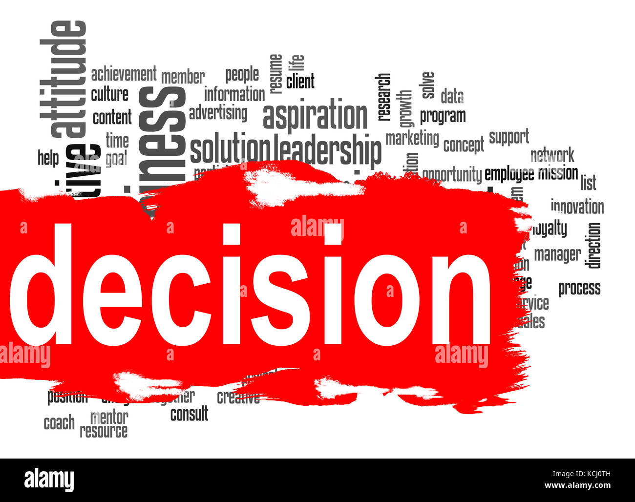 Decision word cloud image with hi-res rendered artwork that could be ...