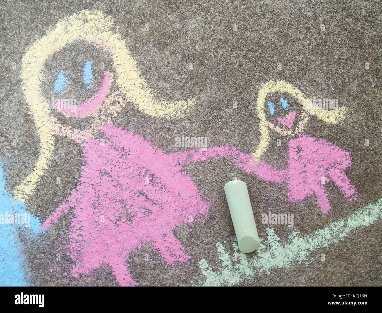 Chalk Drawing of Family Stock Photo - Alamy