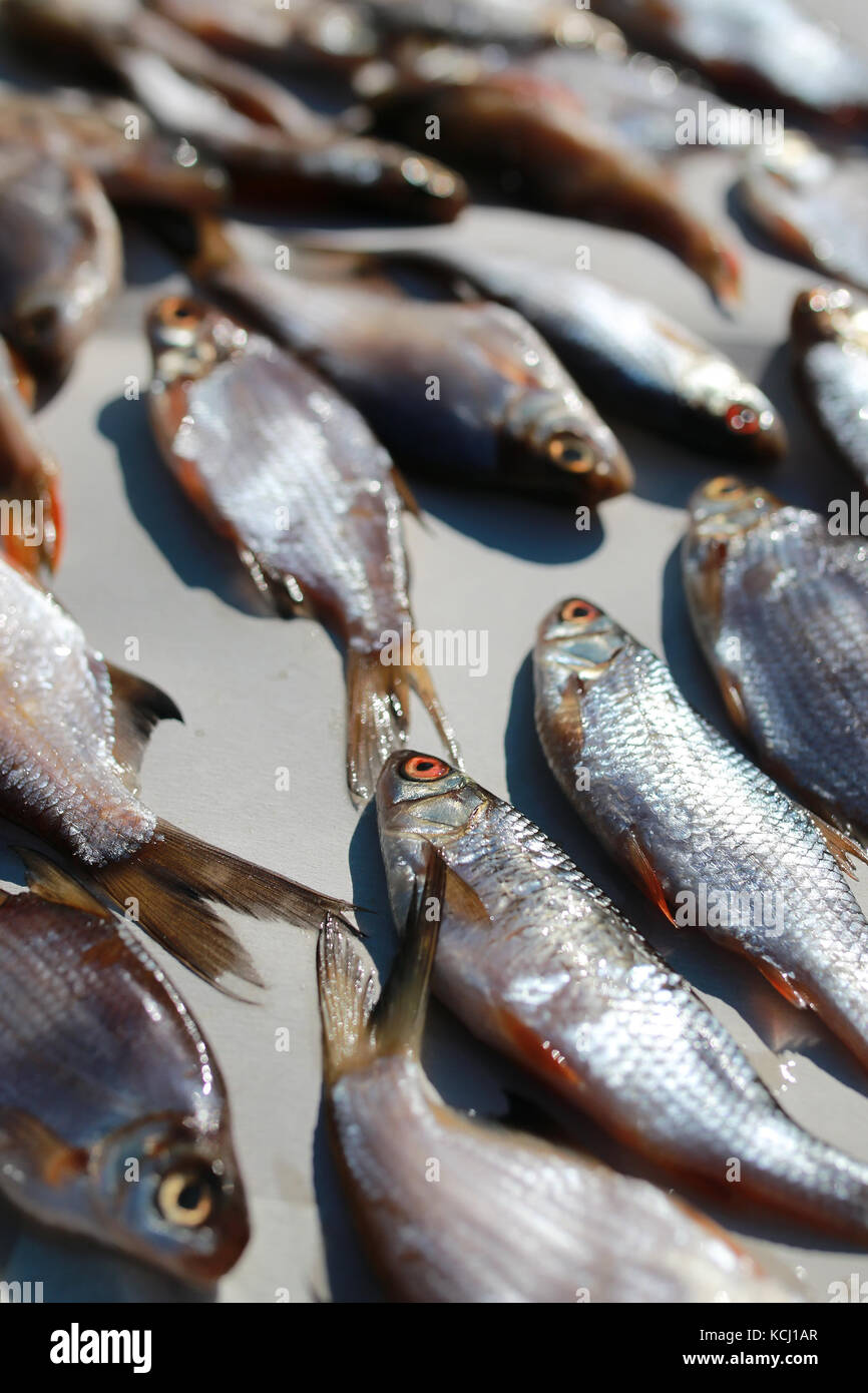 small fish on table Stock Photo - Alamy