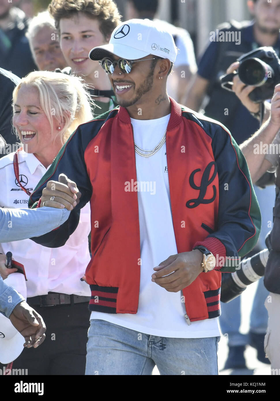 Formula 1 Italy Grand Prix - Race Day - Arrivals Featuring: Lewis ...