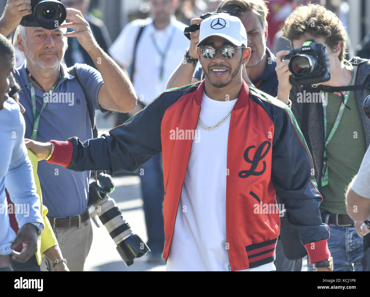 Formula 1 Italy Grand Prix - Race Day - Arrivals Featuring: Lewis ...