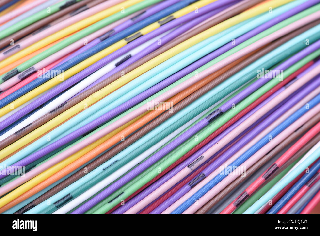 Colorful electrical cable and wire Stock Photo - Alamy
