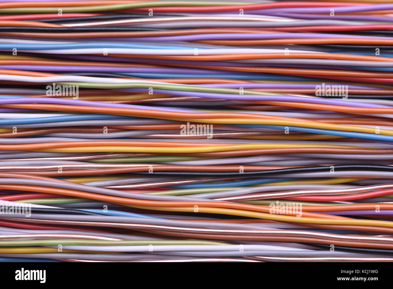 Colorful electrical cable and wire Stock Photo - Alamy