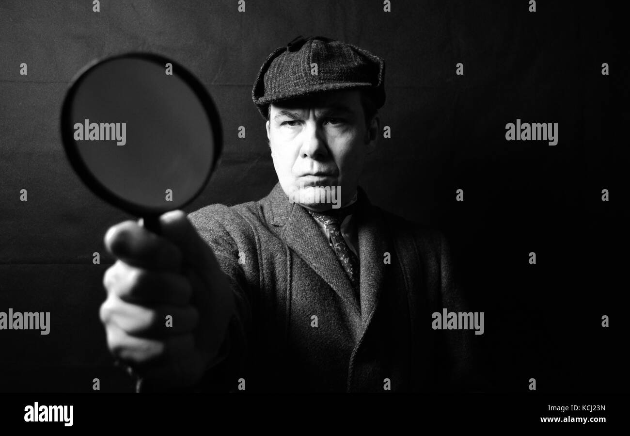 Old man sherlock Black and White Stock Photos & Images - Alamy